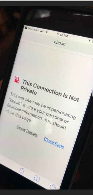 🚫 Understanding “Connection Not Private” Errors