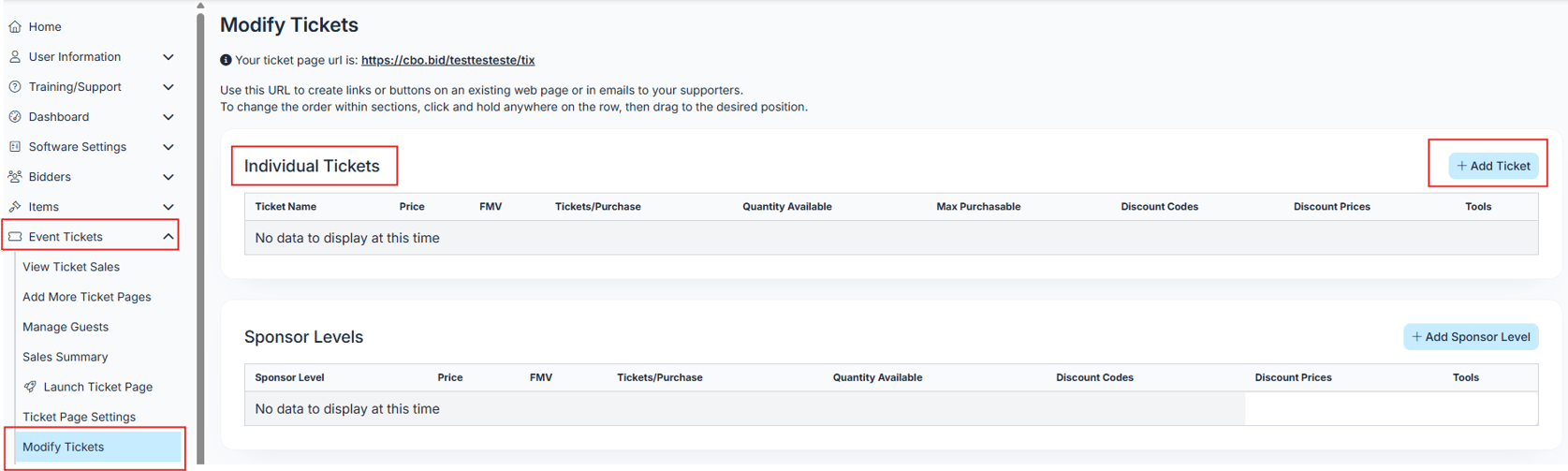 🎟️ How to Create an Individual Ticket Type