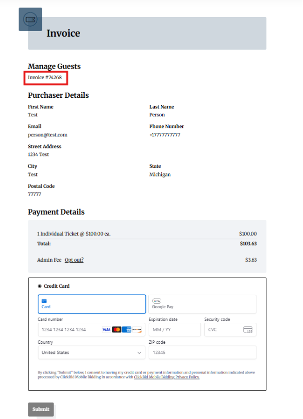 🧾 Send Invoice: Flexible Payment Option on the Ticket Page